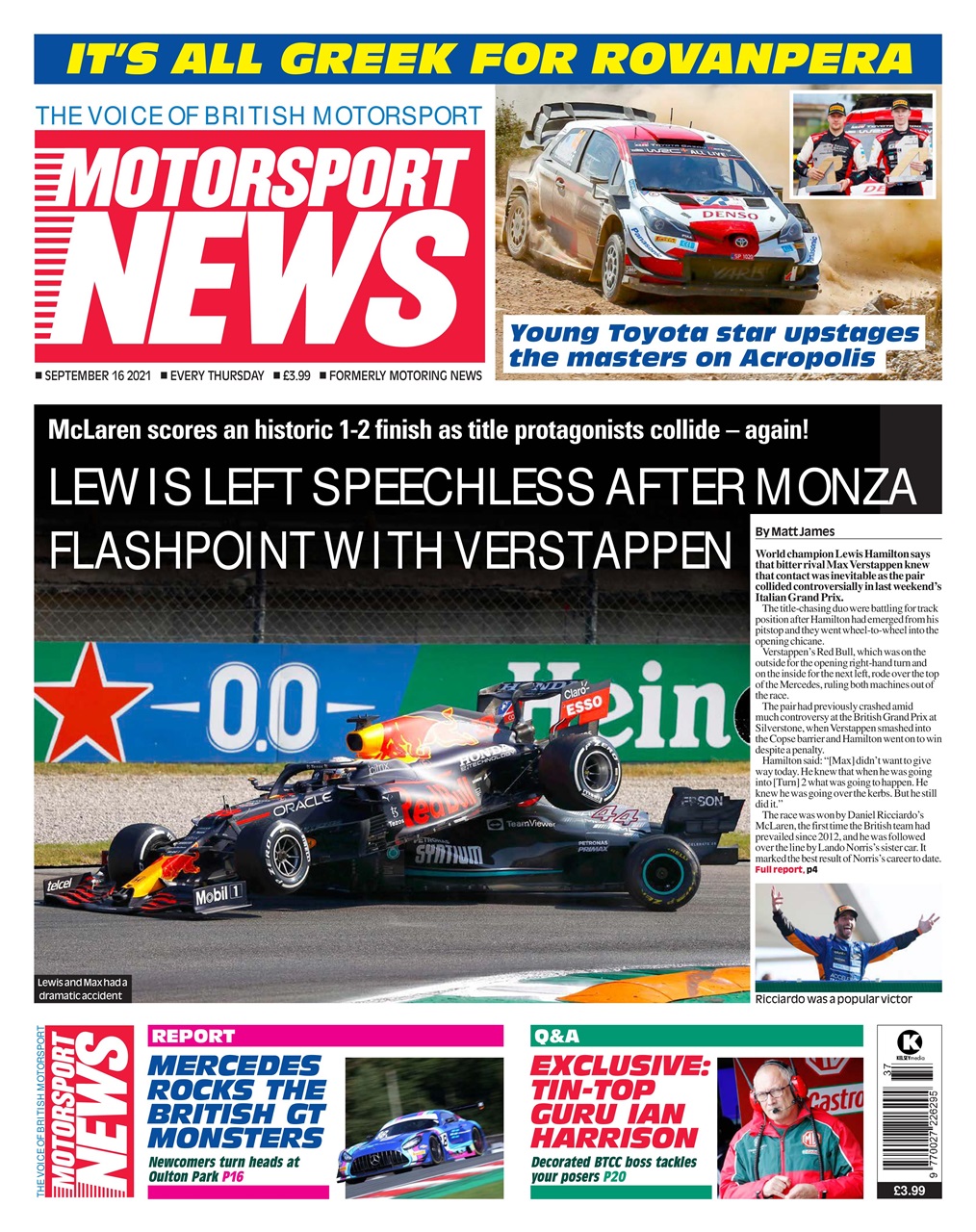 Motorsport News Magazine - 16-Sep-21 Back Issue
