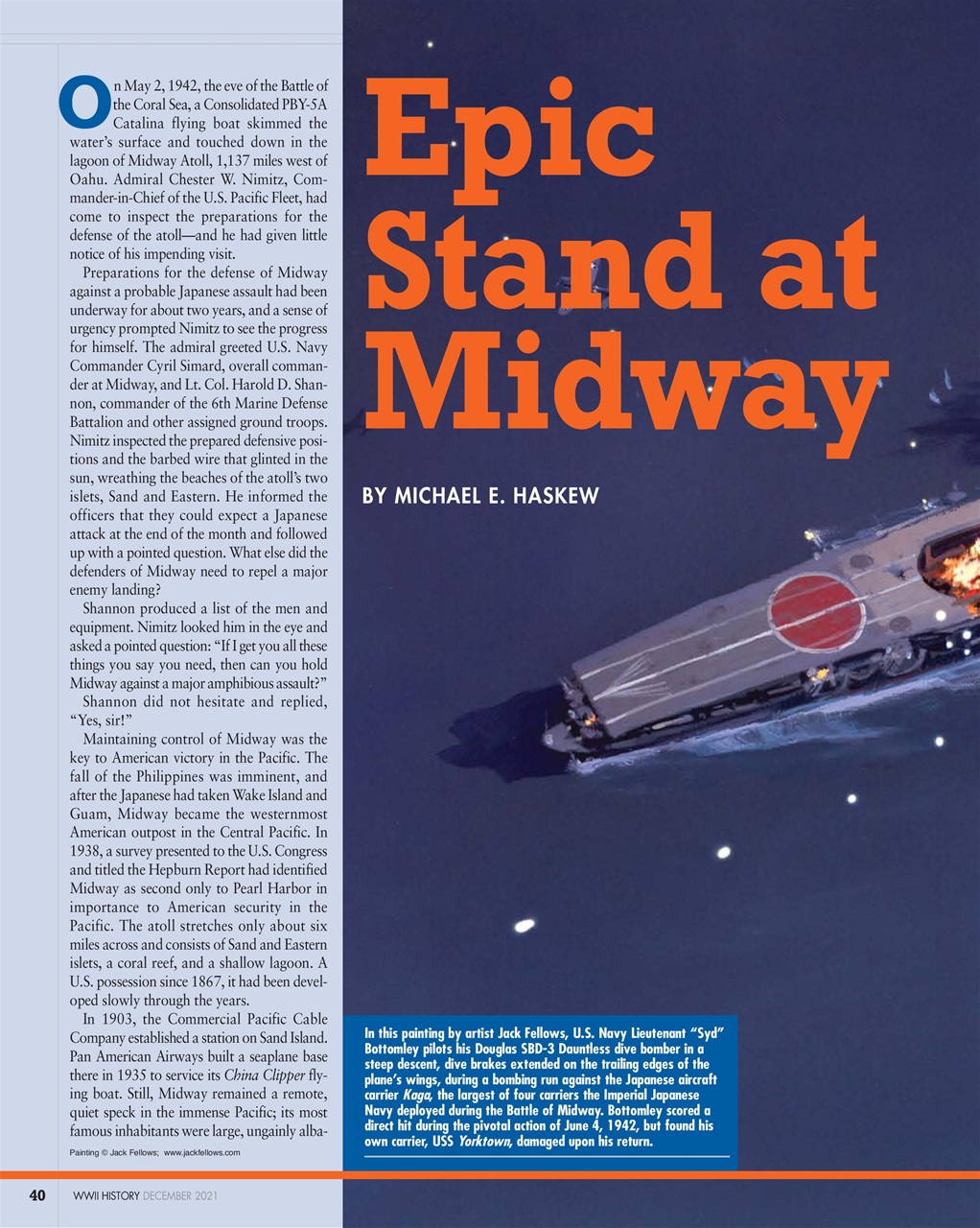 WW2 History Magazine - DECEMBER 2021 Back Issue