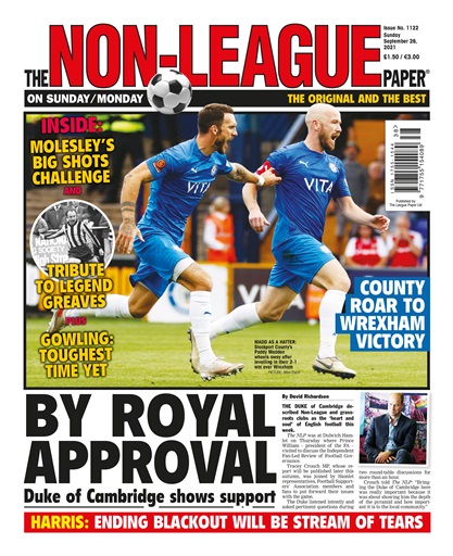 The Non-League Football Paper Magazine - 26 Sep 2021 Back Issue