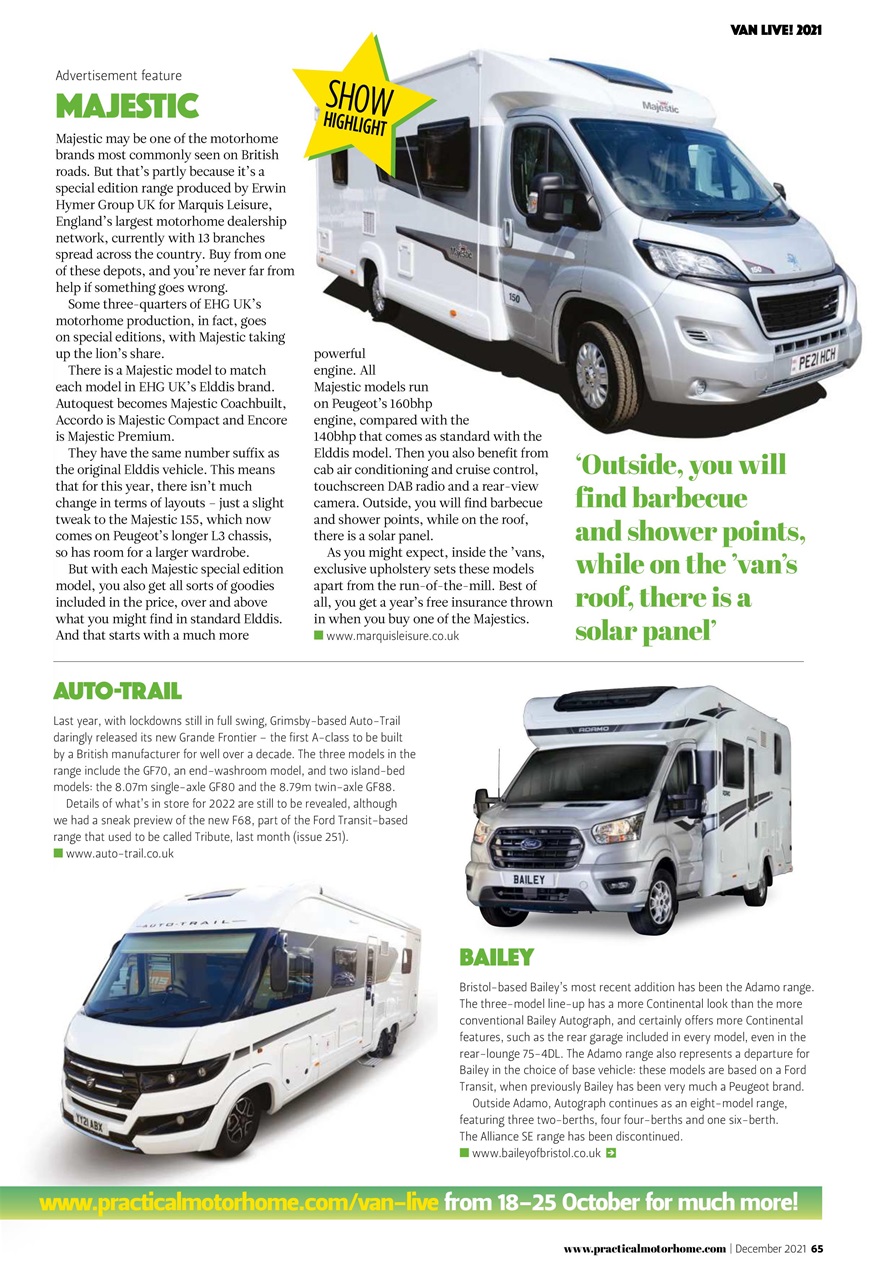 Practical Motorhome Magazine - December 2021 Back Issue