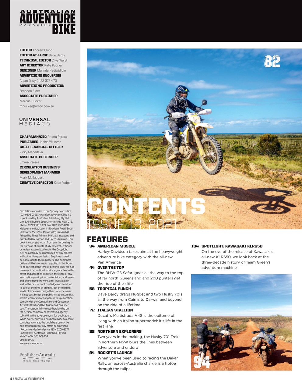 Australian Adventure Bike Magazine - Issue #13 Back Issue