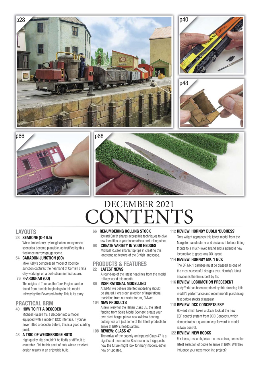 British Railway Modelling (BRM) Magazine - Dec 2021 Back Issue