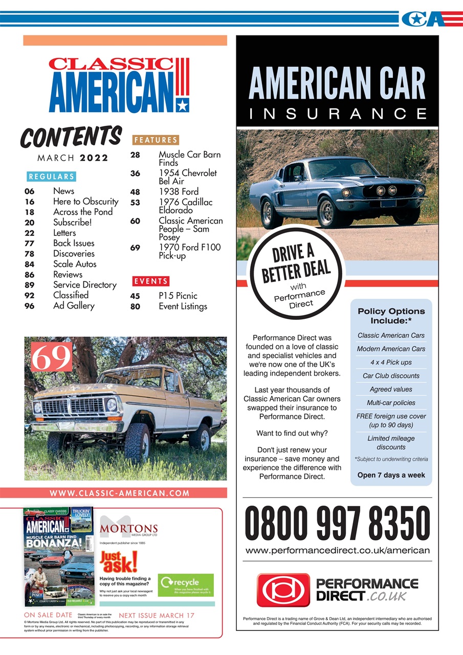 Classic American Magazine - 371 - March 2022 Subscriptions | Pocketmags