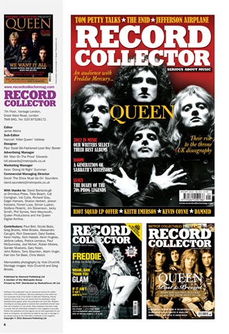 Record Collector Magazine - Record Collector Presents Queen Special Issue