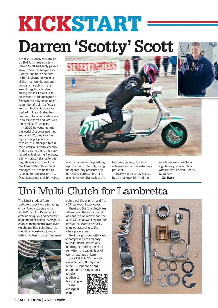 Scootering Magazine - March 2022 Back Issue