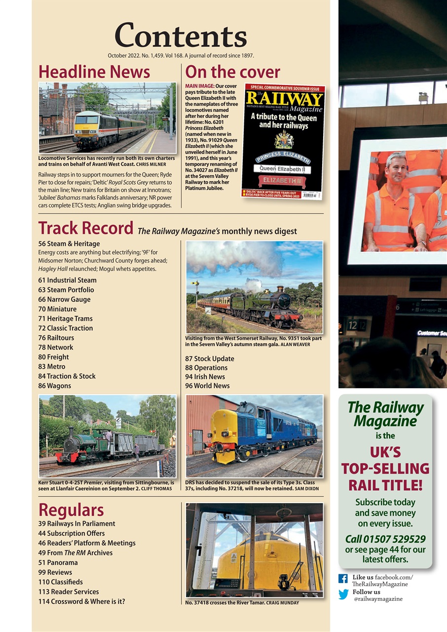 Railway Magazine - 1459 - October 2022 Back Issue