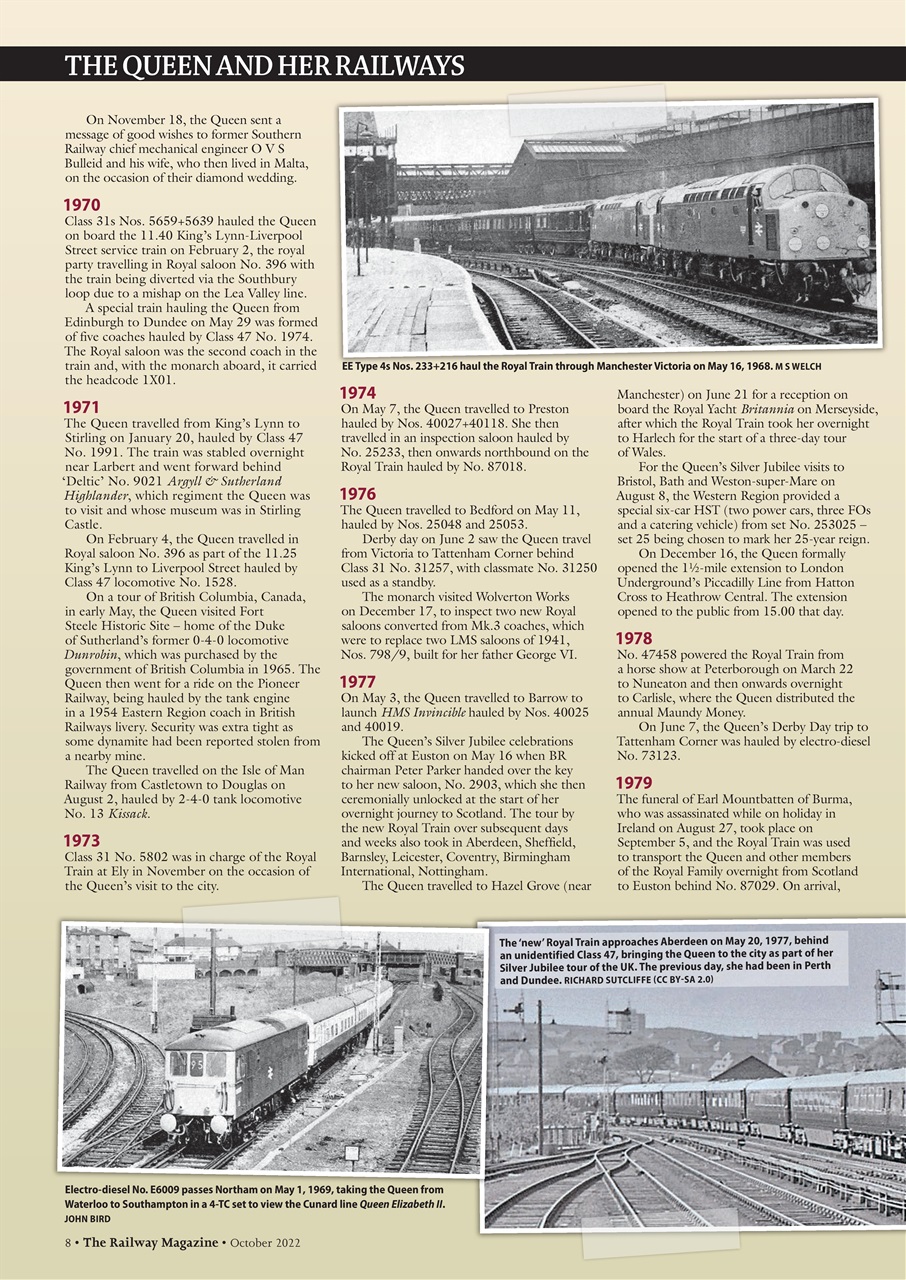 Railway Magazine - 1459 - October 2022 Back Issue