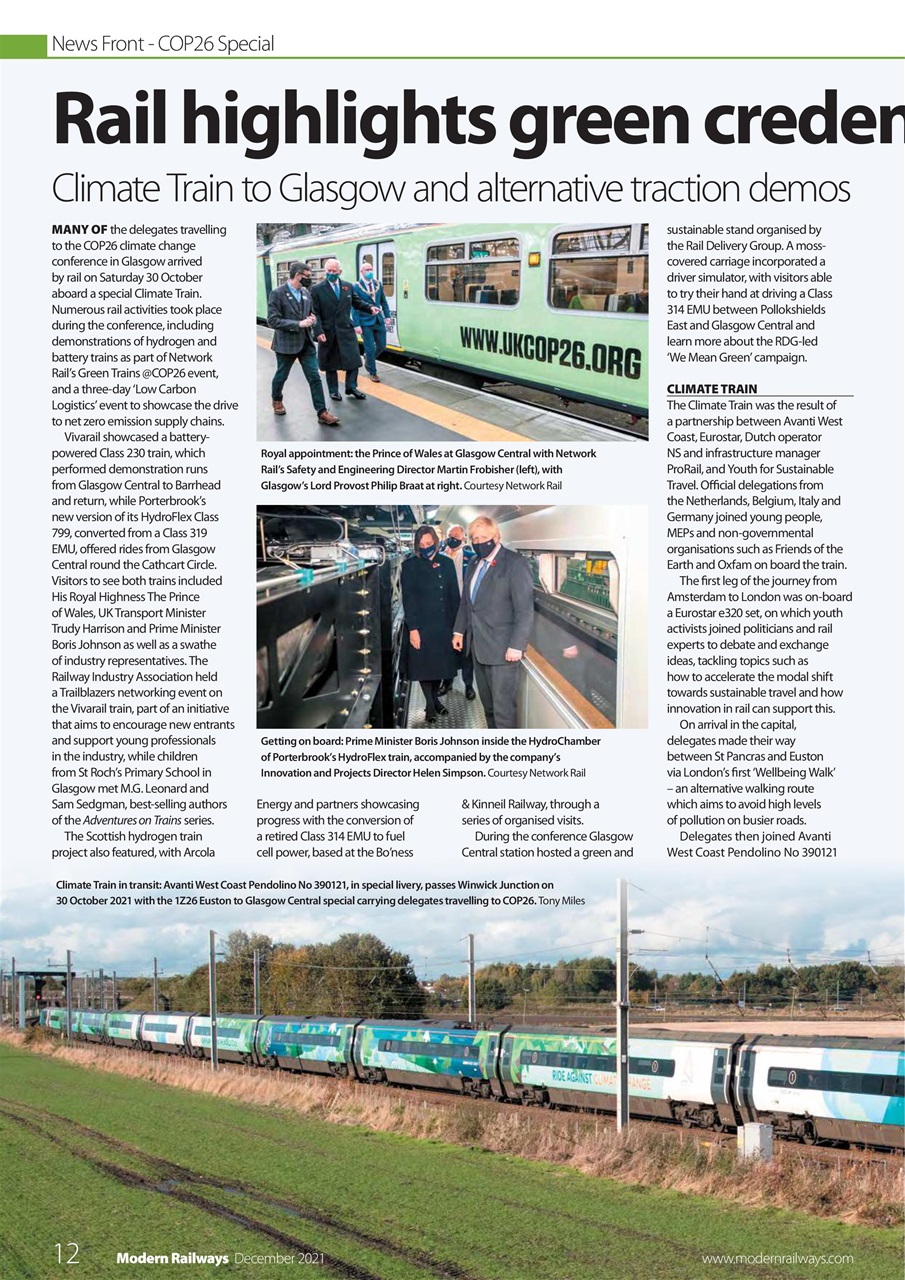 Modern Railways Magazine - December 2021 Back Issue