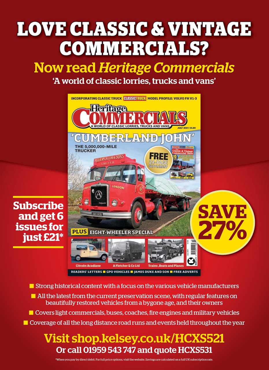 Classic & Vintage Commercials Magazine - Dec-21 Back Issue