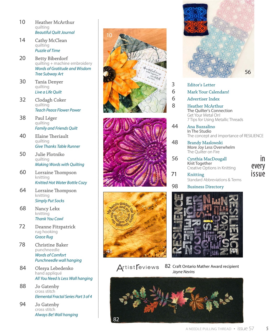 A Needle Pulling Thread Magazine - Issue 57 Back Issue