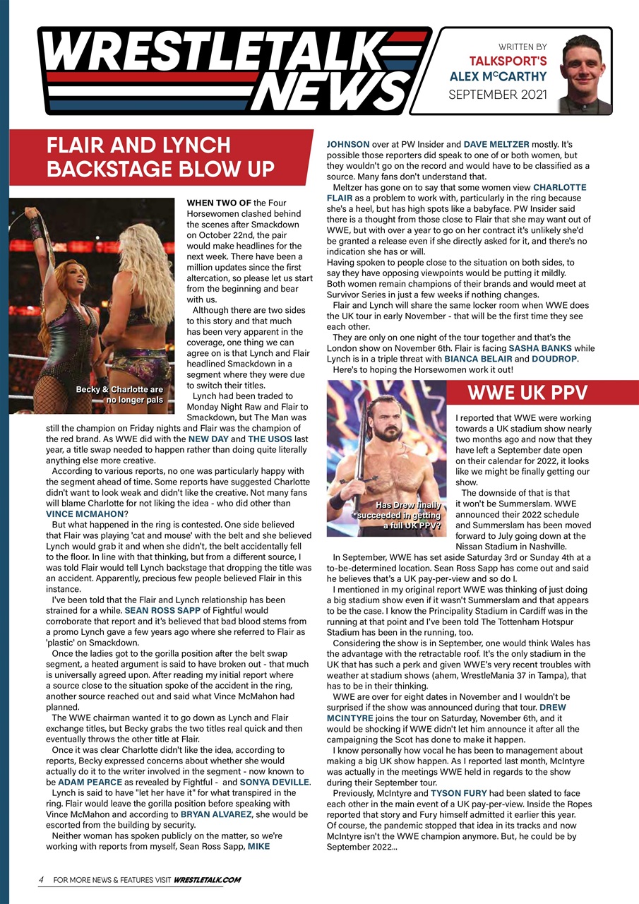 Wrestletalk Magazine - December 2021 Back Issue