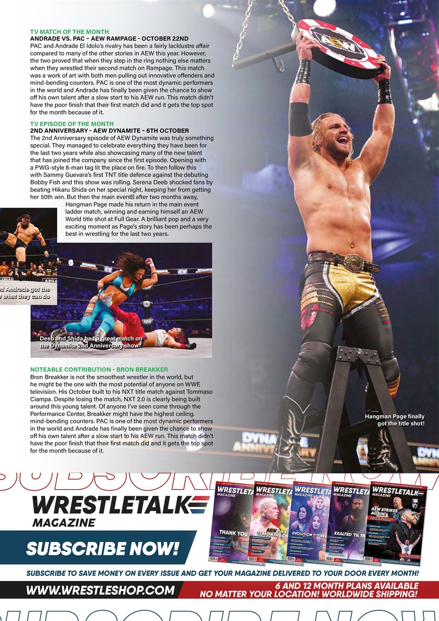 Wrestletalk Magazine - December 2021 Back Issue