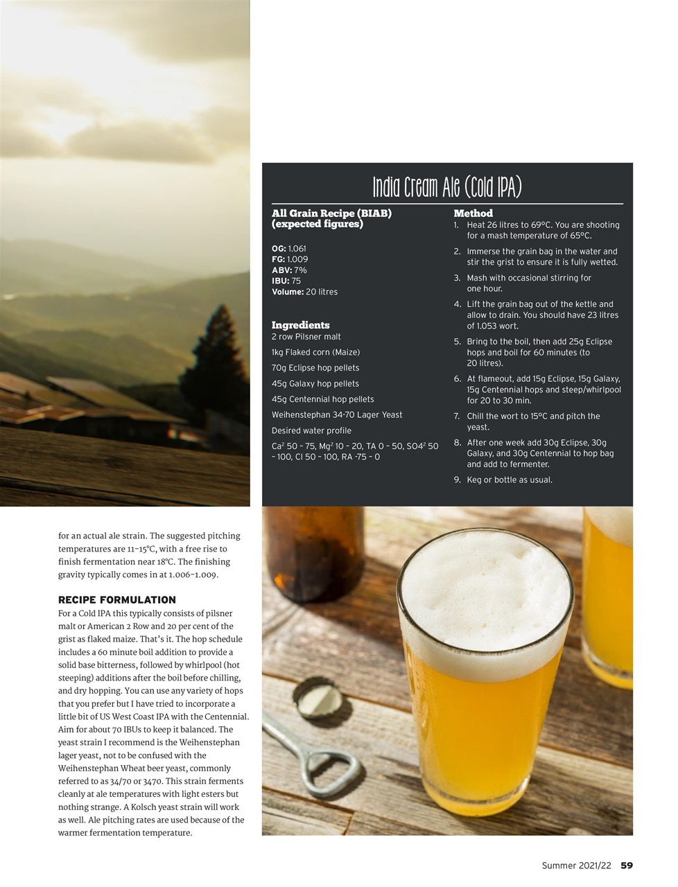 Beer and Brewer Magazine - Summer 2021/22 Back Issue