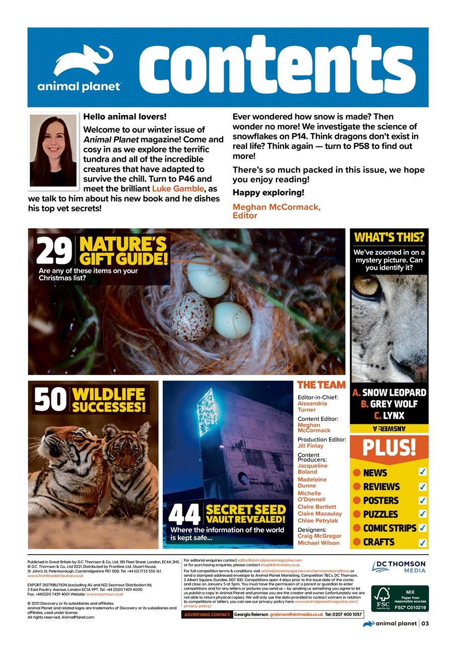 Animal Planet Kids Magazine - Issue 11 Back Issue