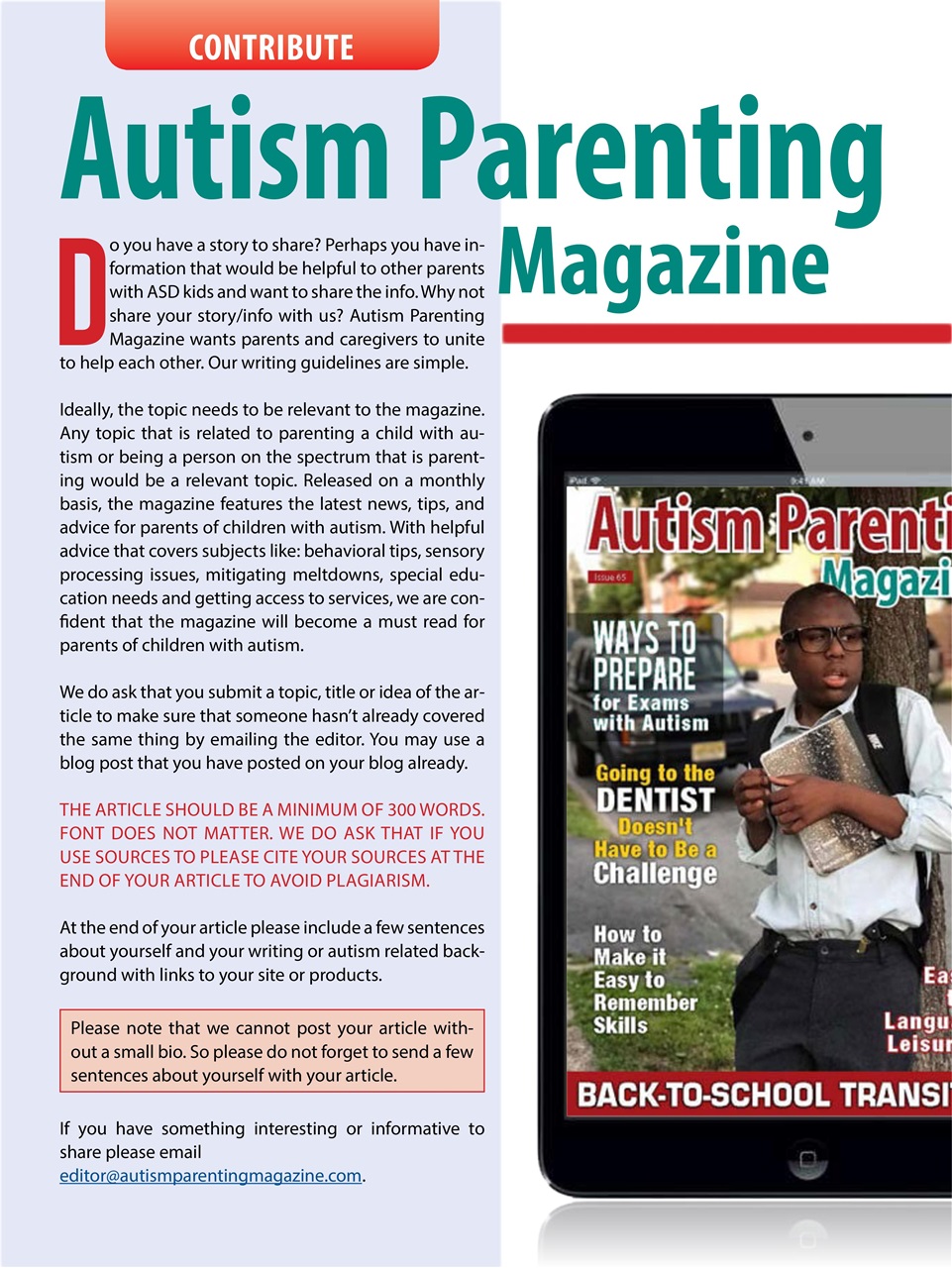 Autism Parenting Magazine - Issue 100 Back Issue