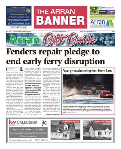 Arran Banner Magazine - 10/12/2021 Back Issue