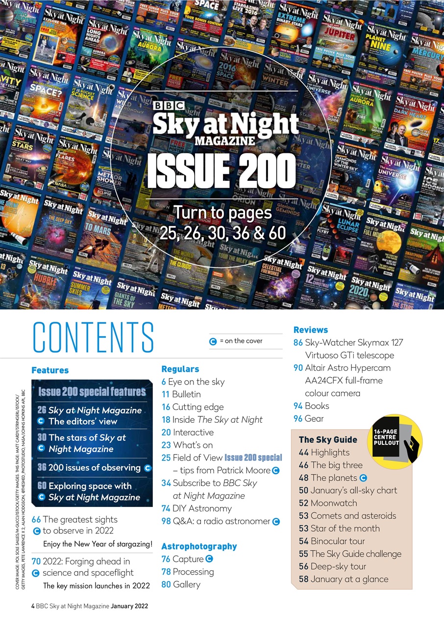 BBC Sky at Night Magazine - Jan-22 Back Issue