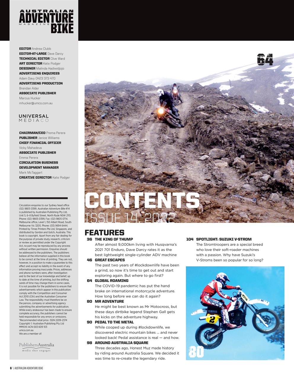 Australian Adventure Bike Magazine - Issue #14 Back Issue