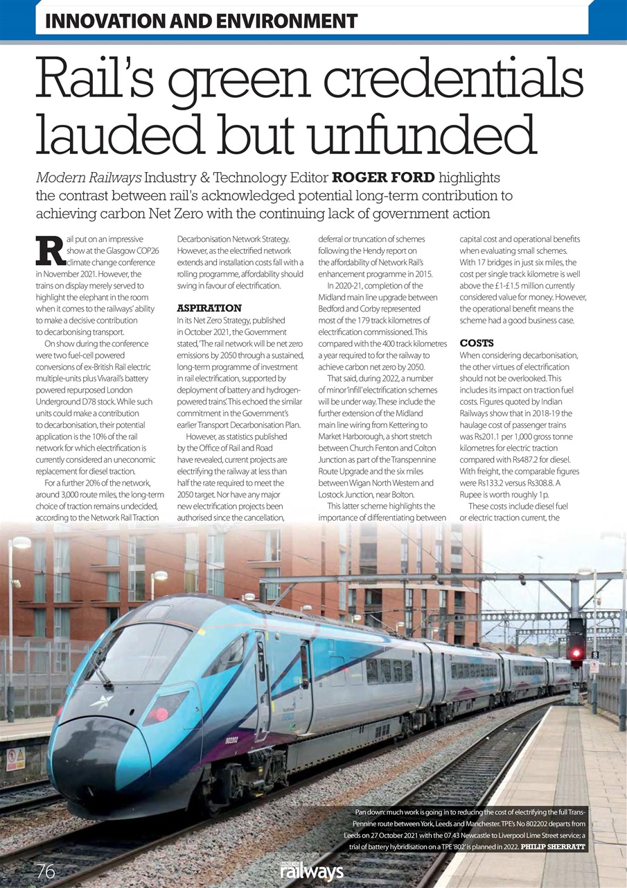 Modern Railways Magazine - Modern Railways Review 2022 Special Issue