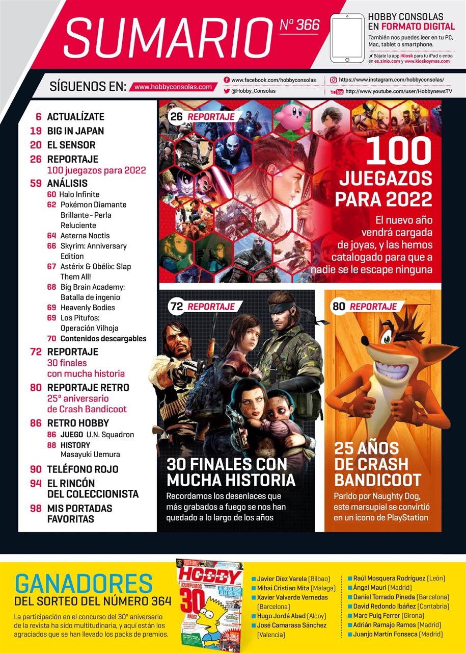 Hobby Consolas Magazine - Hobby Consolas 366 Back Issue