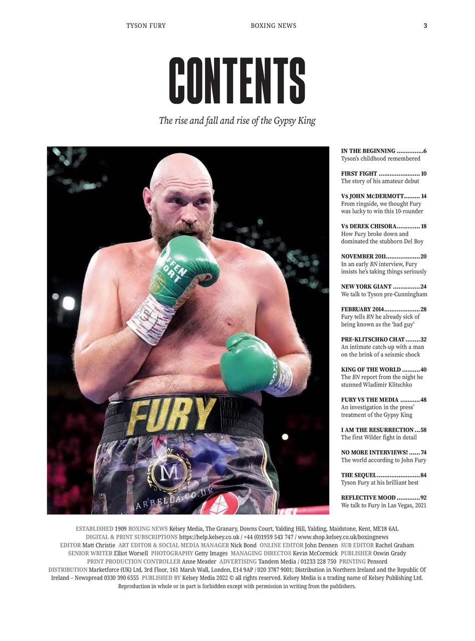 Boxing News Presents Magazine - Issue 9 Back Issue