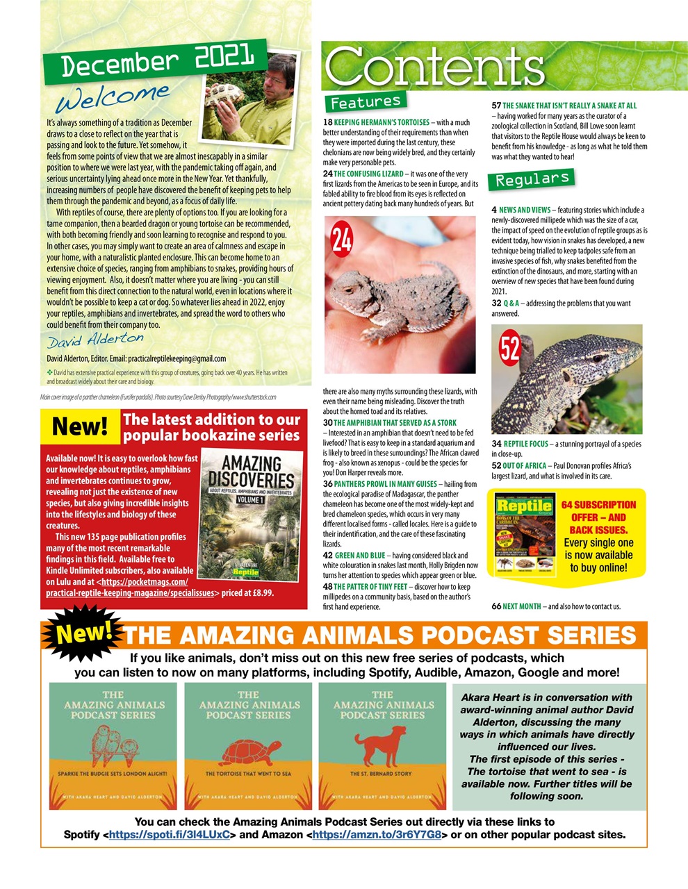 Practical Reptile Keeping Magazine - December 2021 Back Issue