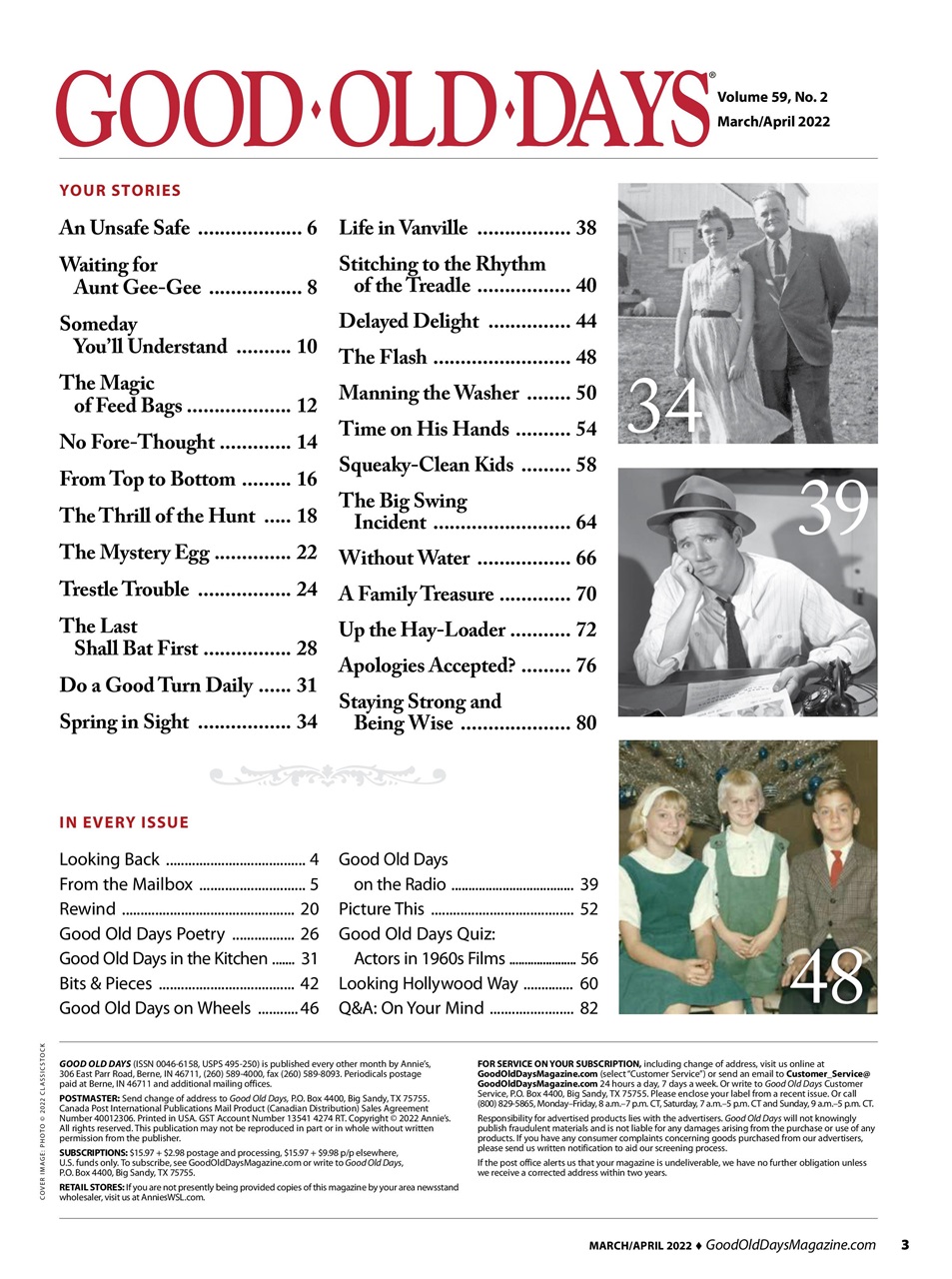 Good Old Days Magazine - April 2022 Back Issue