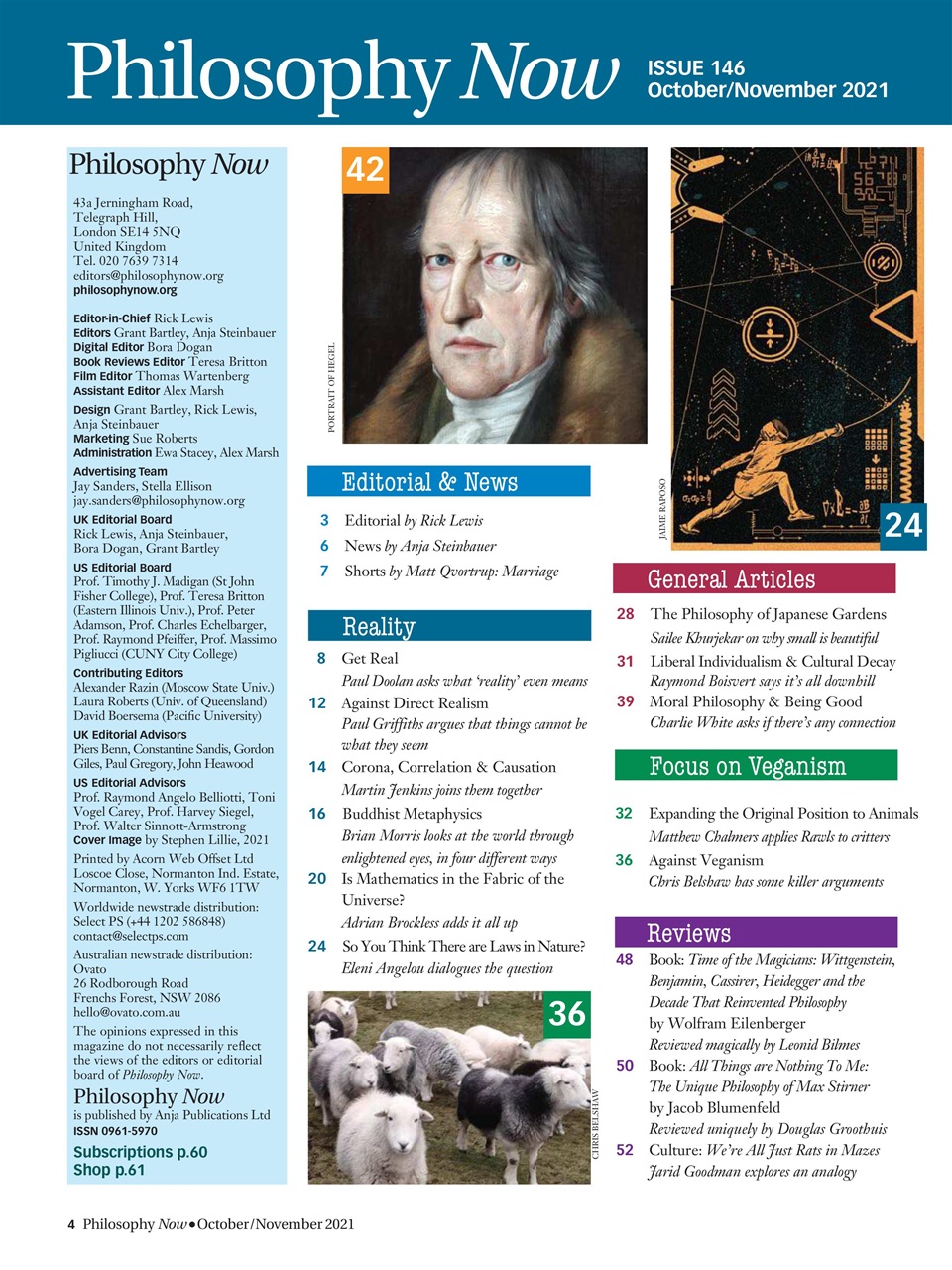 Philosophy Now Magazine - OctNov 2021 Back Issue