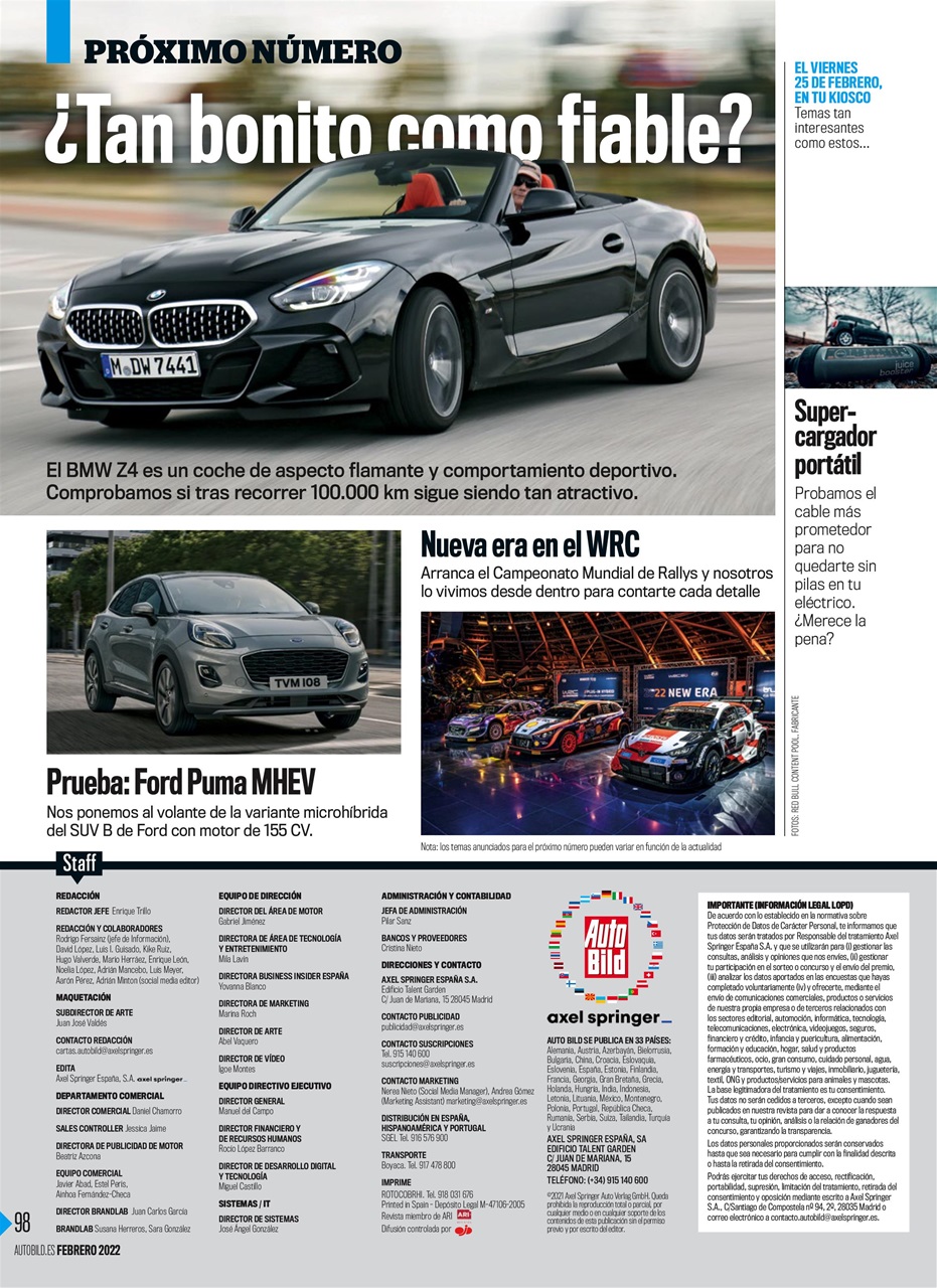 Auto Bild Magazine - Auto Bild 638 Back Issue