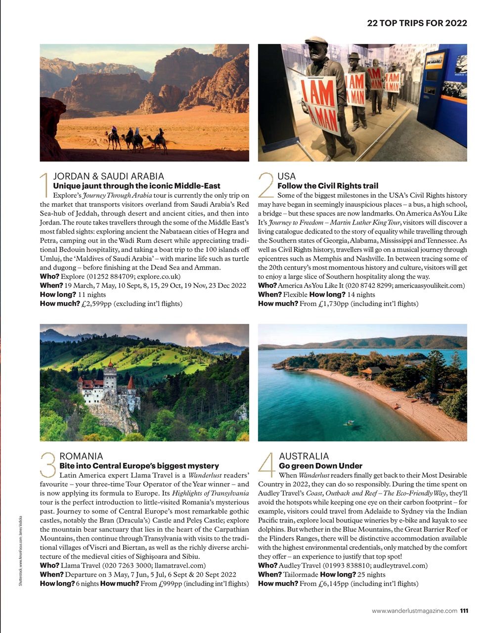 Wanderlust Magazine - February/March 2022 Back Issue