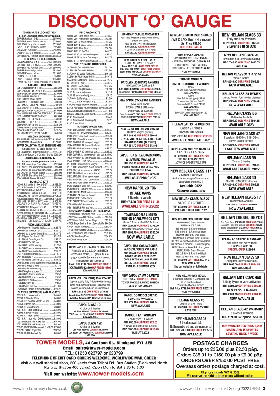 British Railway Modelling (BRM) Magazine - Spring 2022 Subscriptions ...