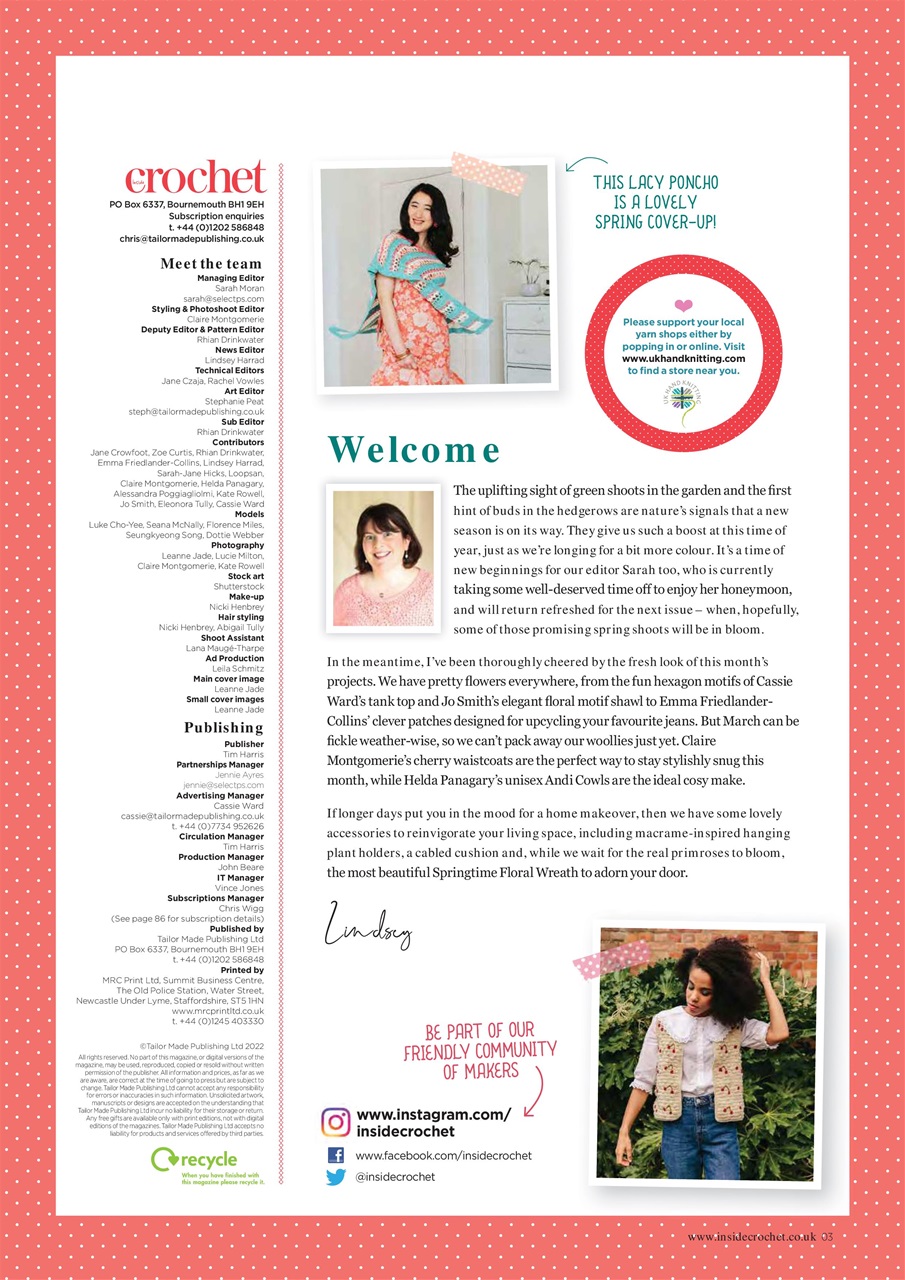 Inside Crochet Magazine - Issue 145 Subscriptions | Pocketmags