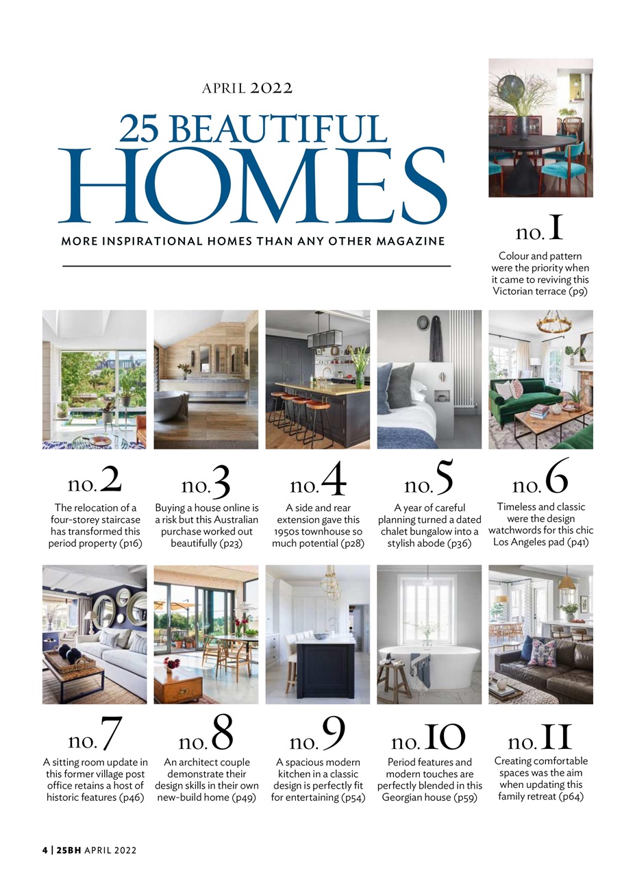 25 Beautiful Homes Magazine - April 2022 Subscriptions | Pocketmags