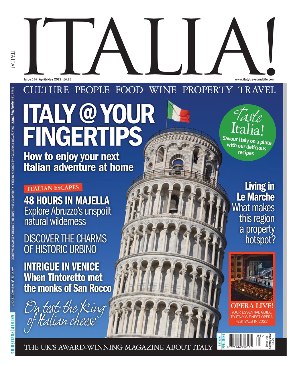 Italia! Magazine - Apr/ May 2022 Subscriptions | Pocketmags