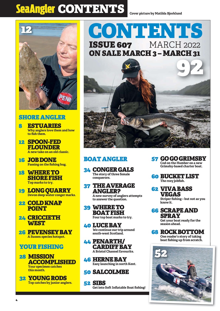 Sea Angler Magazine - 607 March 22 Back Issue