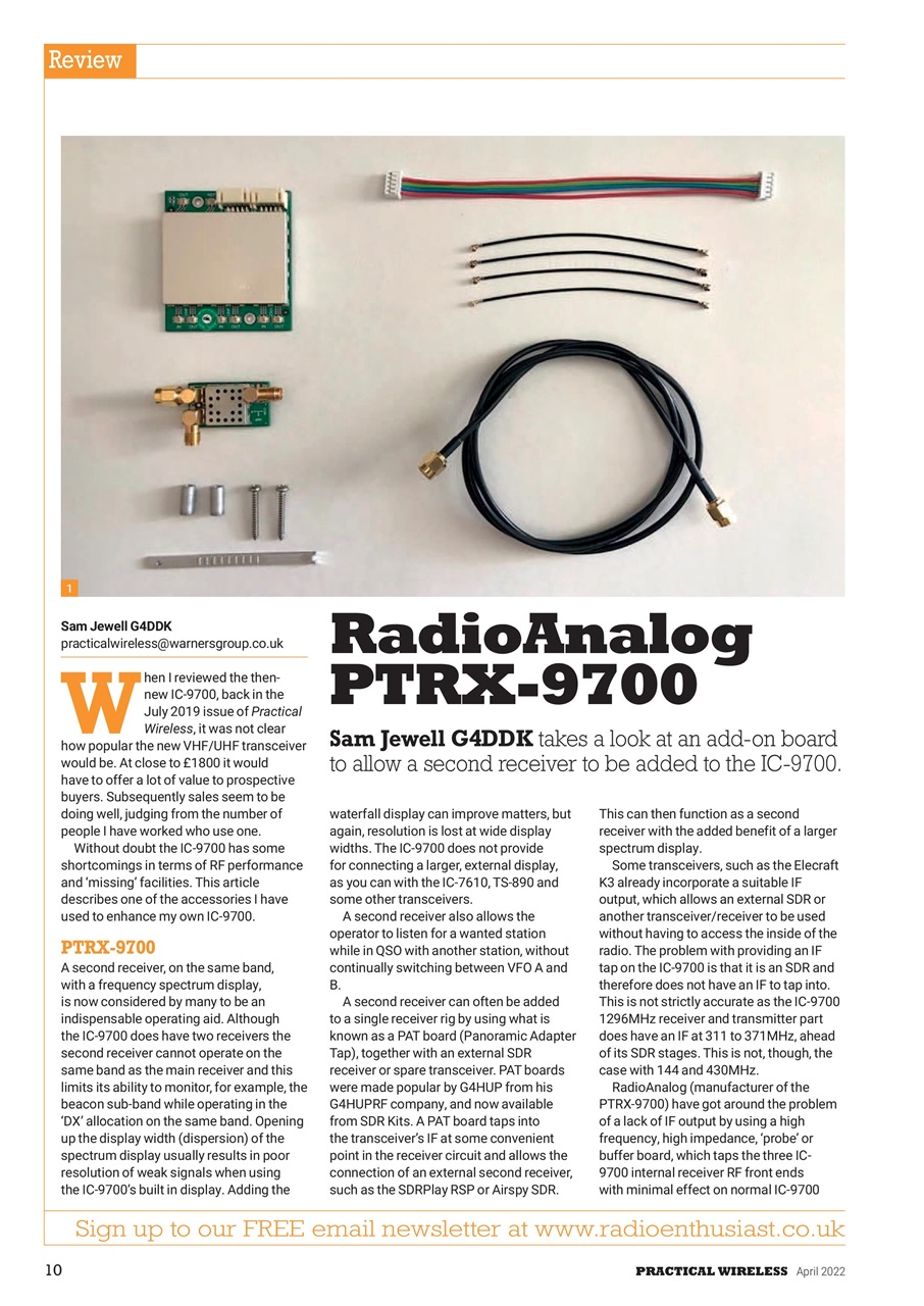 Practical Wireless Magazine - April 2022 Subscriptions | Pocketmags