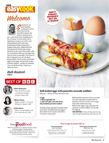 BBC Easy Cook Magazine - March 2022 Subscriptions | Pocketmags