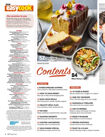 BBC Easy Cook Magazine - March 2022 Subscriptions | Pocketmags