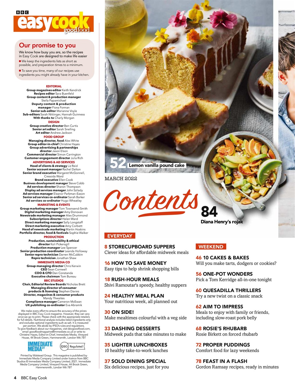 BBC Easy Cook Magazine - March 2022 Subscriptions | Pocketmags