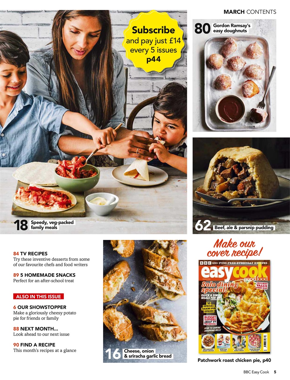 BBC Easy Cook Magazine - March 2022 Subscriptions | Pocketmags