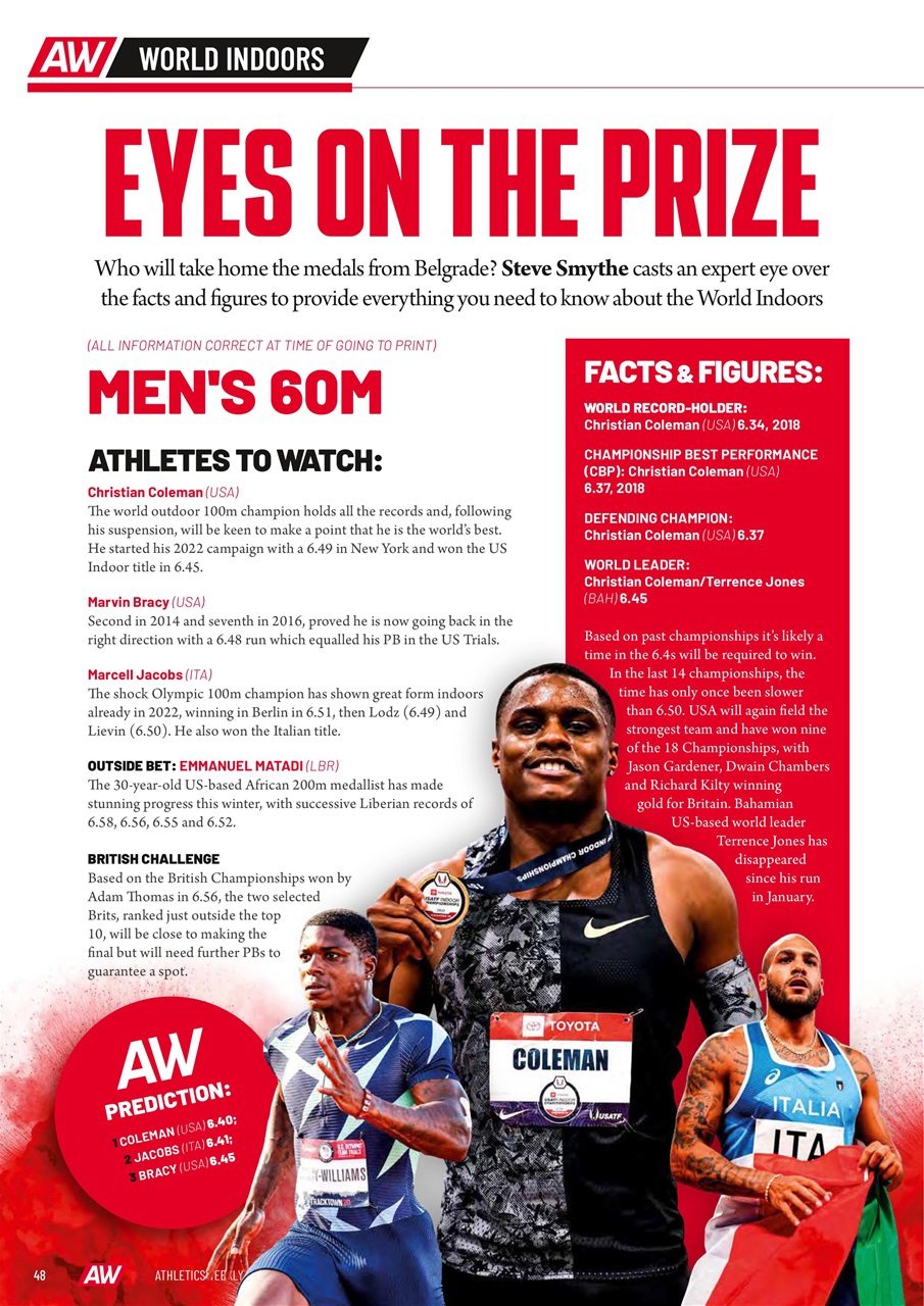 AW – Athletics Weekly Magazine - AW March 2022 Subscriptions | Pocketmags