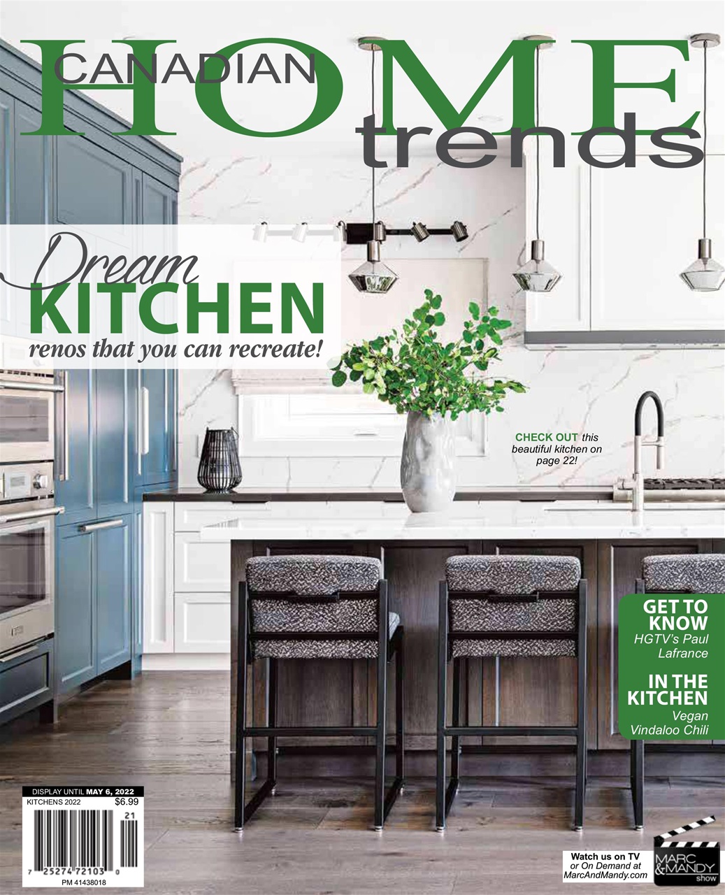Canadian Home Trends Magazine - Kitchens 2022 Back Issue