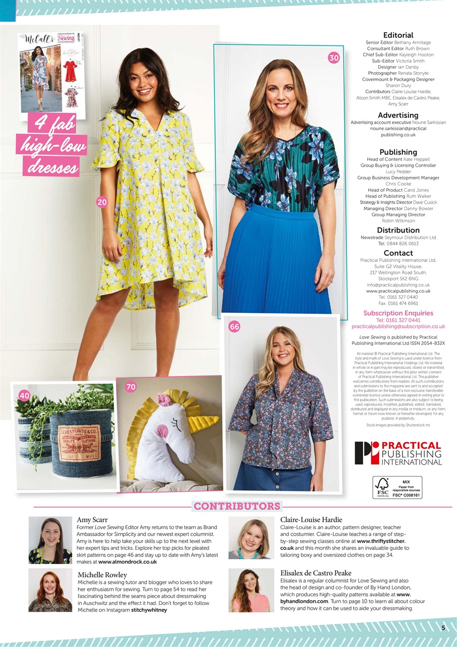 Love Sewing Magazine - Issue 105 Subscriptions | Pocketmags