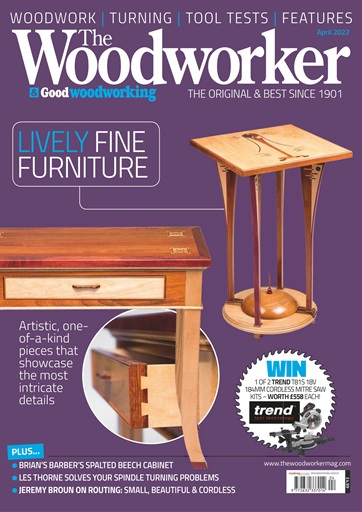 The Woodworker Magazine - April 2022 Subscriptions | Pocketmags