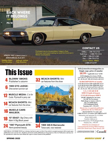 Muscle Cars Magazine - Spring 2022 Subscriptions | Pocketmags