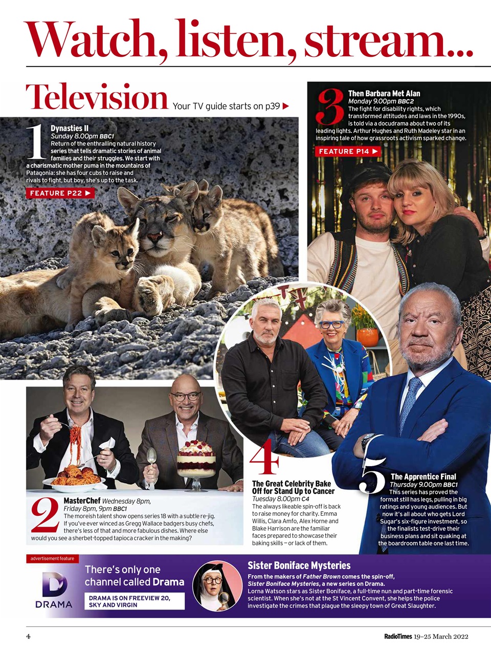 Radio Times Magazine - 19-25th March 2022 Subscriptions | Pocketmags