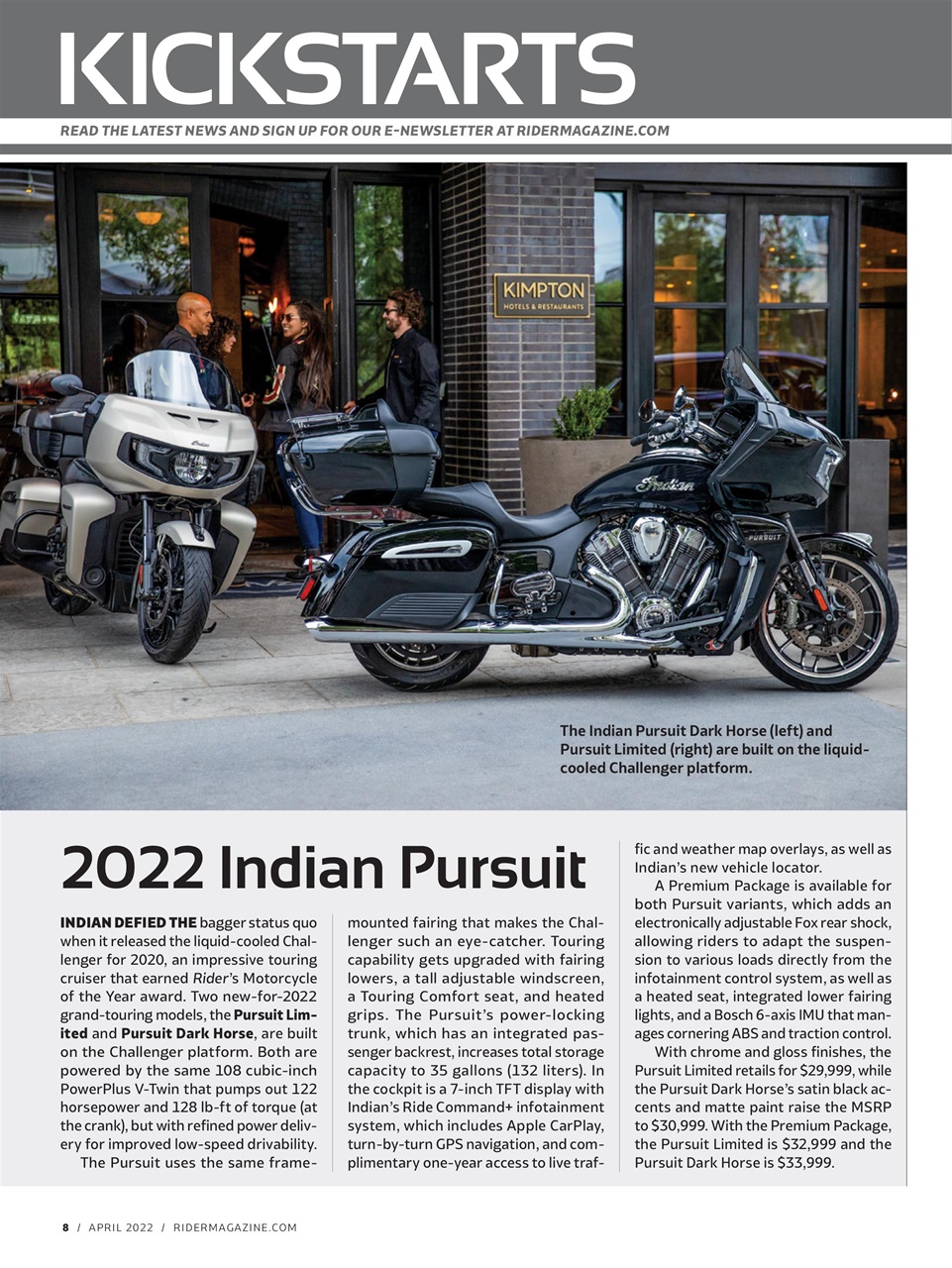 Rider Magazine - April 2022 Subscriptions | Pocketmags