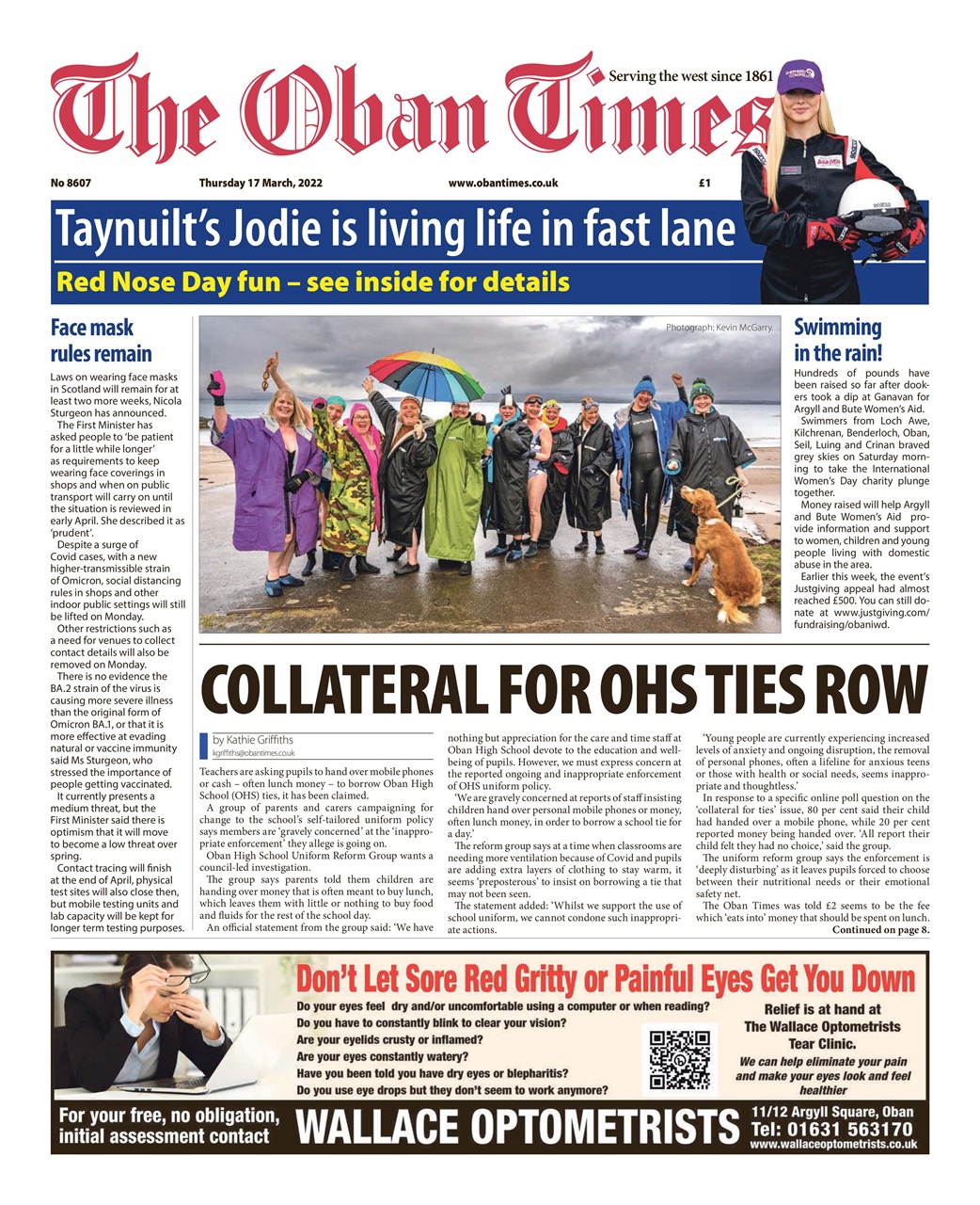The Oban Times & Lochaber Times Magazine - 17th March 2022 Back Issue