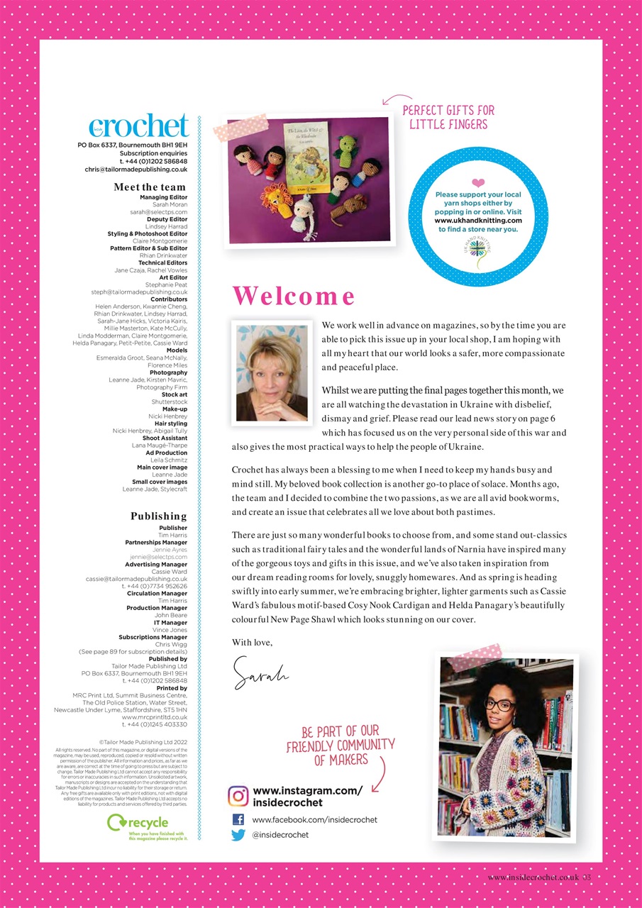 Inside Crochet Magazine - Issue 146 Subscriptions | Pocketmags