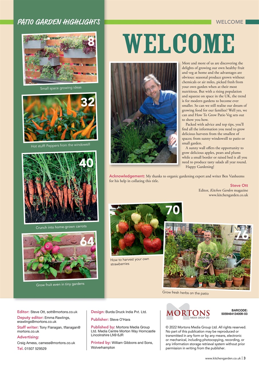 Kitchen Garden Magazine - ‘How to’… Grow Patio Veg Special Issue
